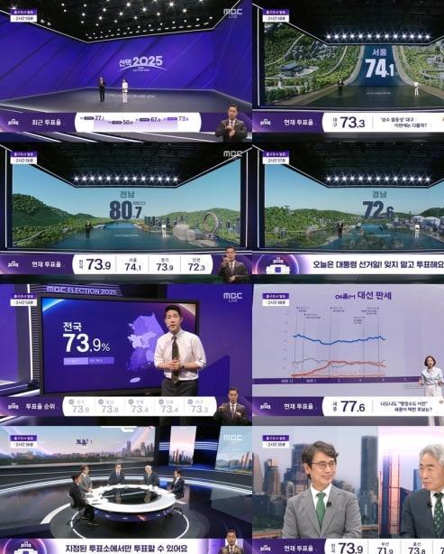 '선택 2025' MBC 초대형 LED 세트 선보여